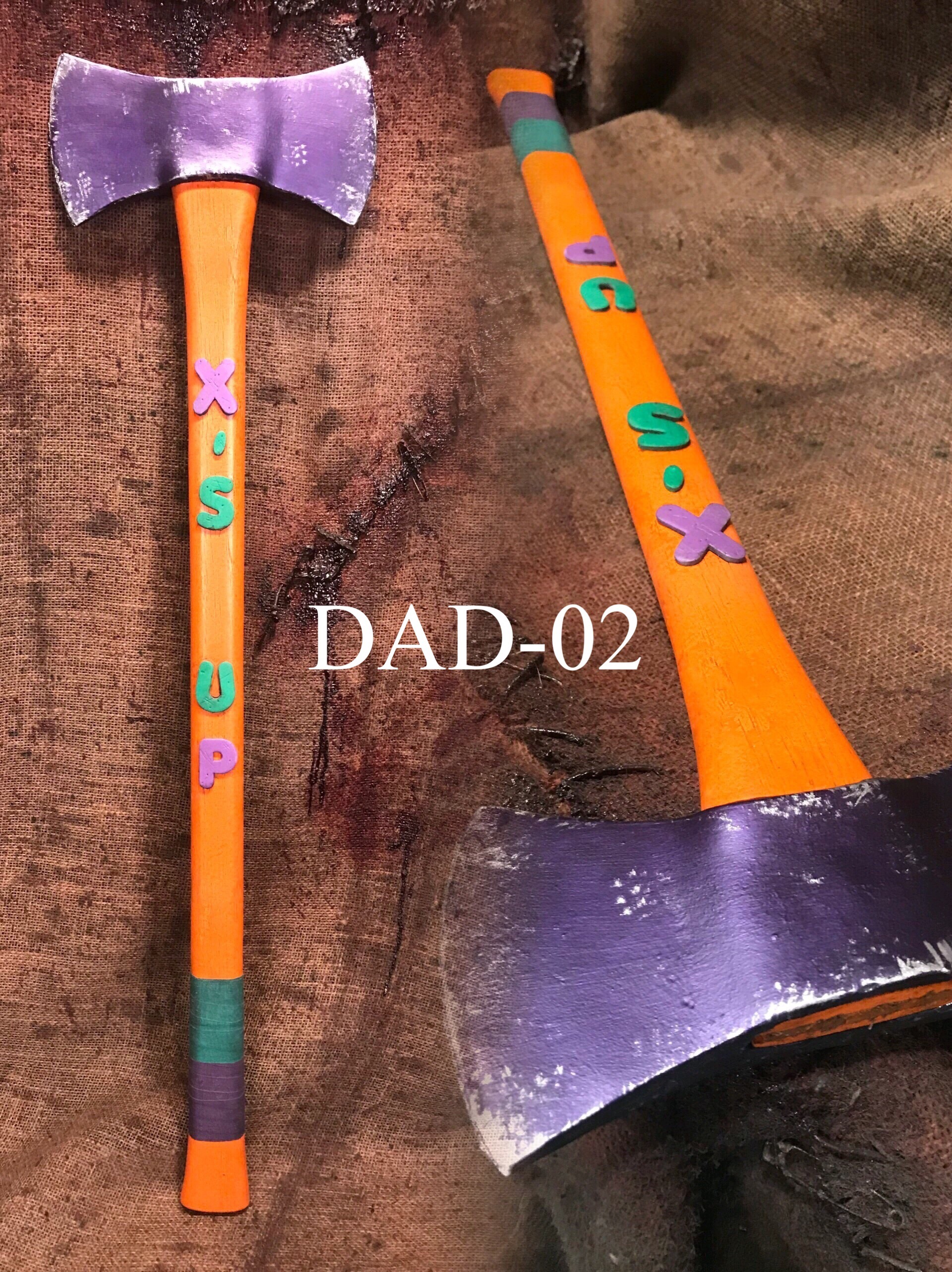 Double Headed Axe Prop Distressed Version - Custom Character Halloween ...