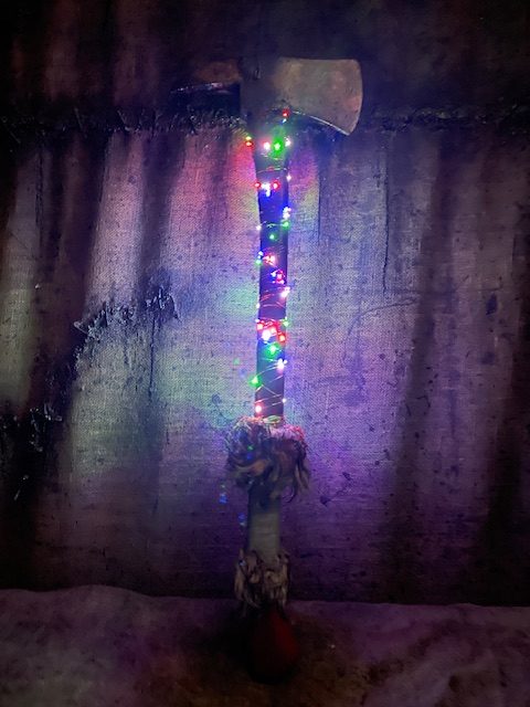 Xmas Light Up Fireman Axe prop - Custom Character Halloween Costumes ...
